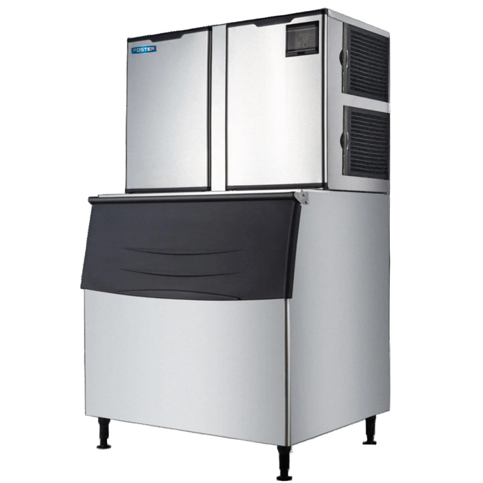 Foster Ice 1500 Lbs. Full Cube Ice Machine - Water-Cooled with 900 Lbs ...
